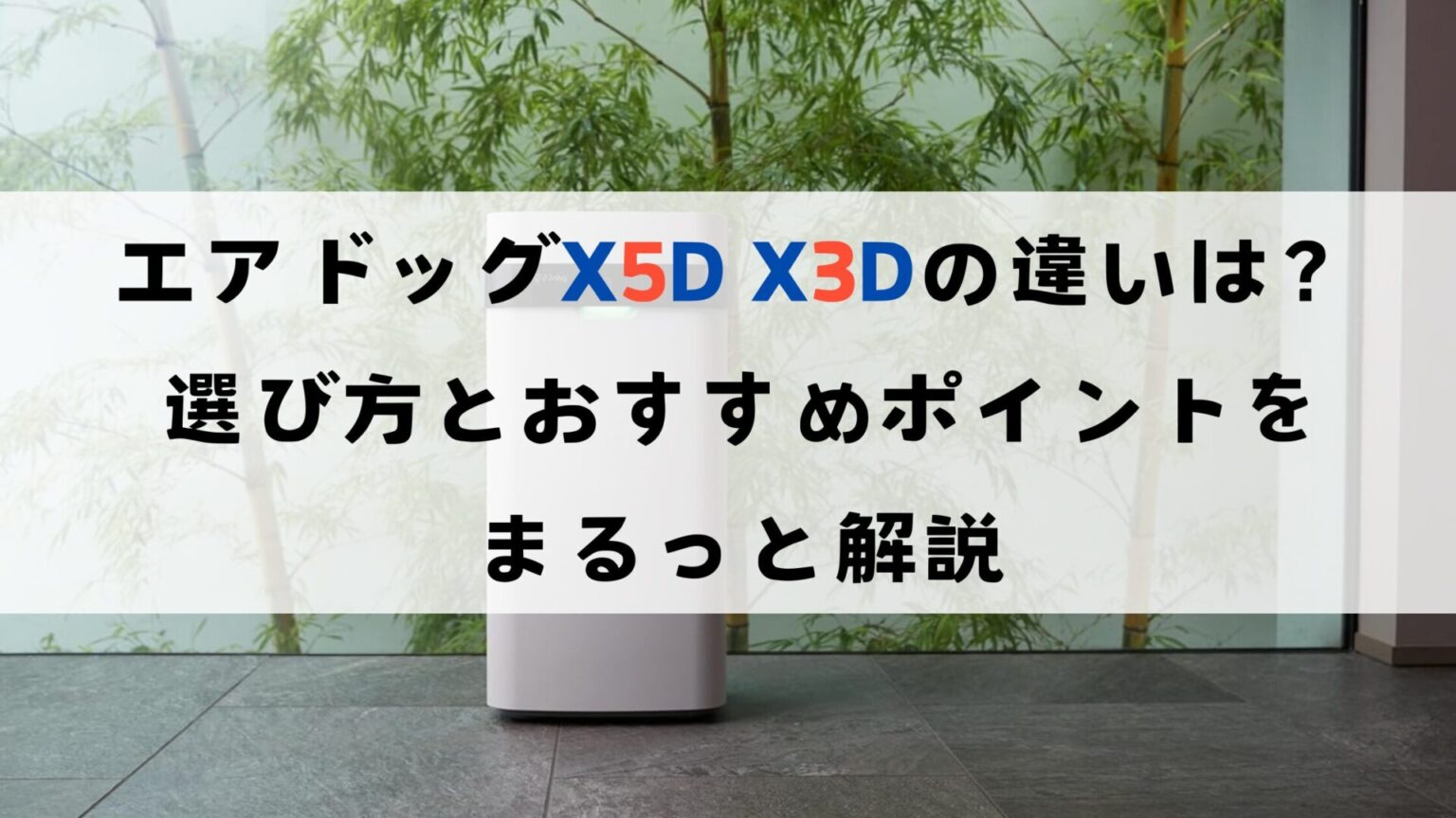 エアドックX5DとX3Dの違いは？自分に合った選び方とおすすめポイントをまるっと解説